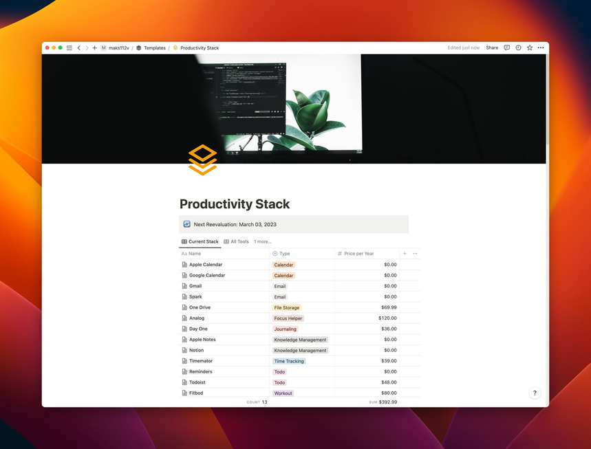 Productivity Stack Notion Template: Alternatives, Pricing, And ... Productivity Stack Notion Template: Alternatives, Pricing, And ...