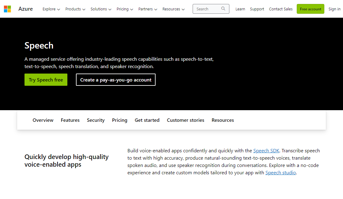 Microsoft Bing Speech Api: Alternatives, Pricing, And Information | Gpttool Microsoft Bing Speech Api: Alternatives, Pricing, And Information | Gpttool
