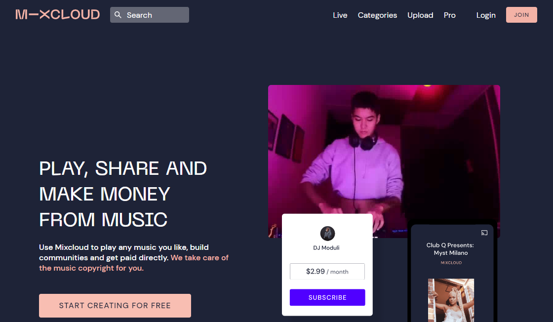 Mixcloud: Alternatives, Pricing, And Information | Gpttool