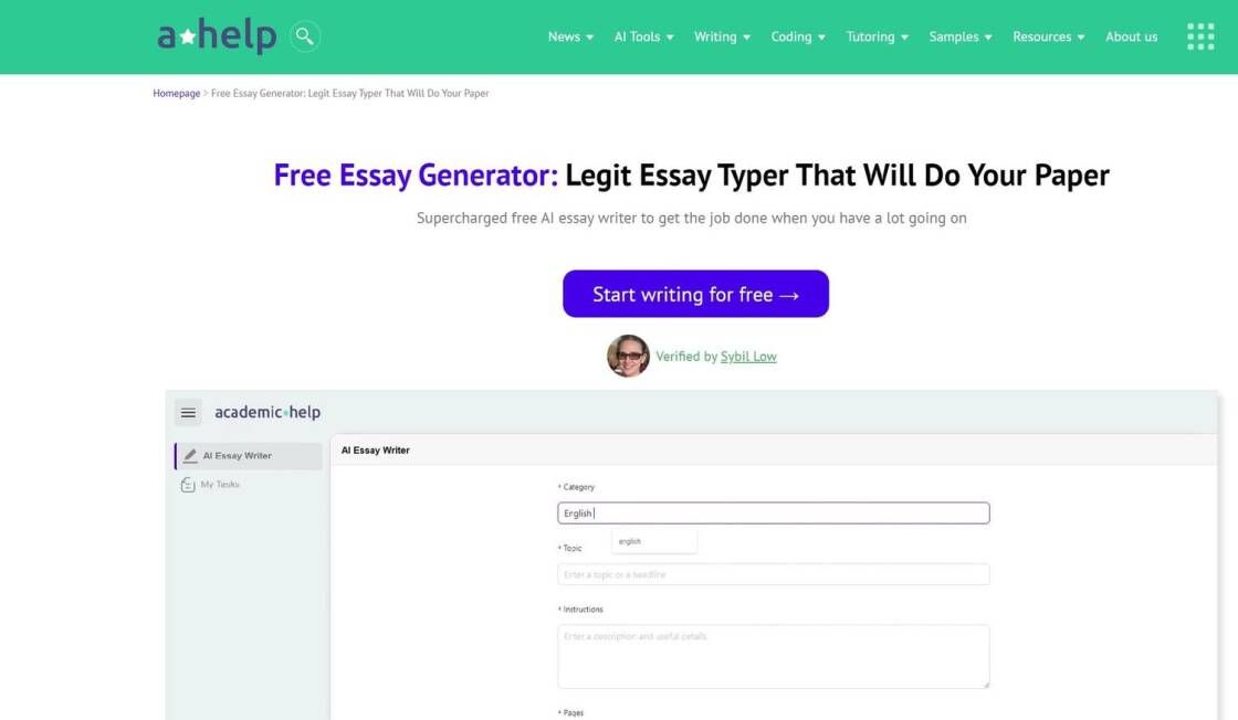 Free Essay Generator: Alternatives, Pricing, And Information | Gpttool